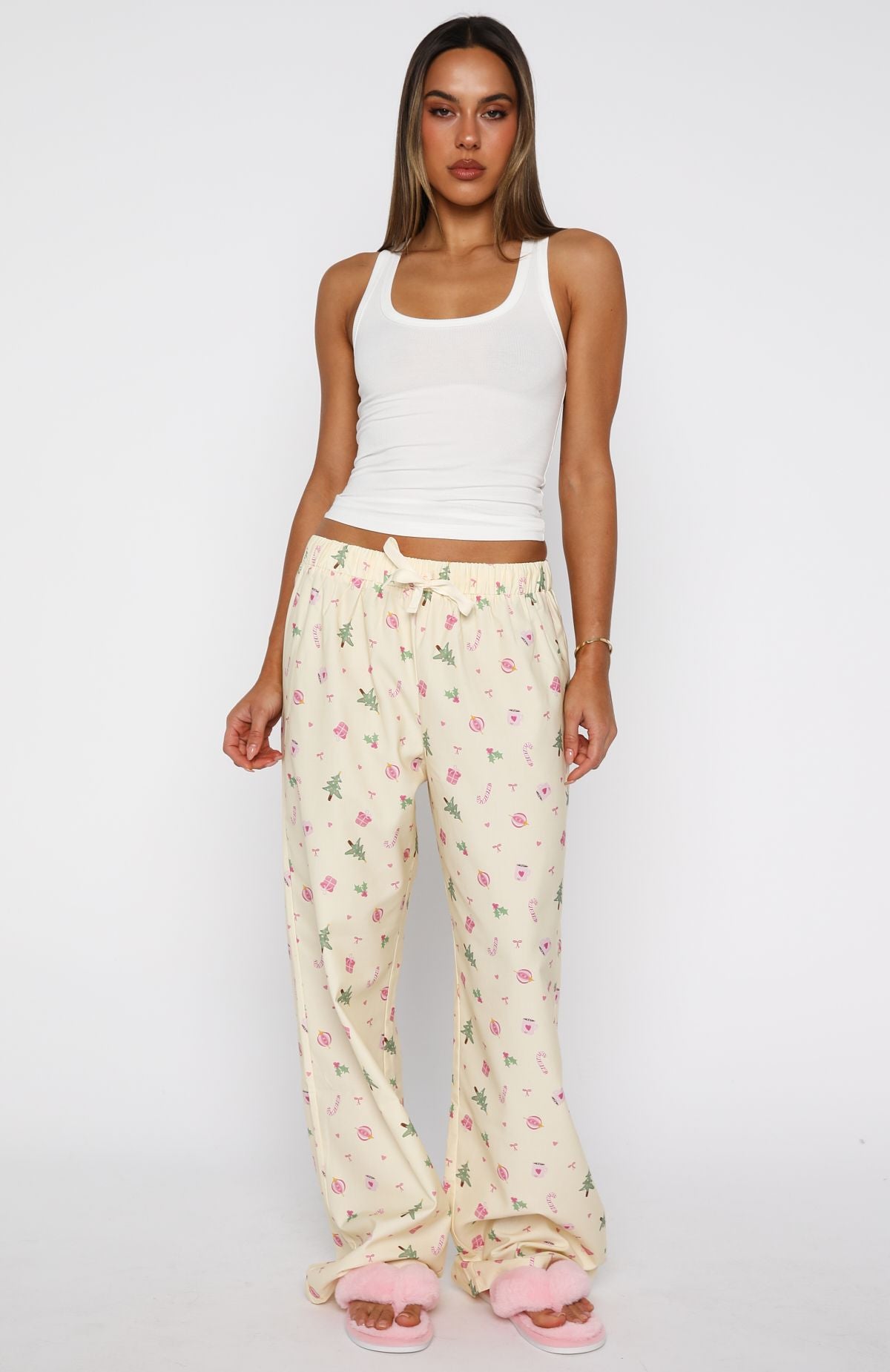 Sweetheart Pyjama Pants Festive Flicker | White Fox Boutique