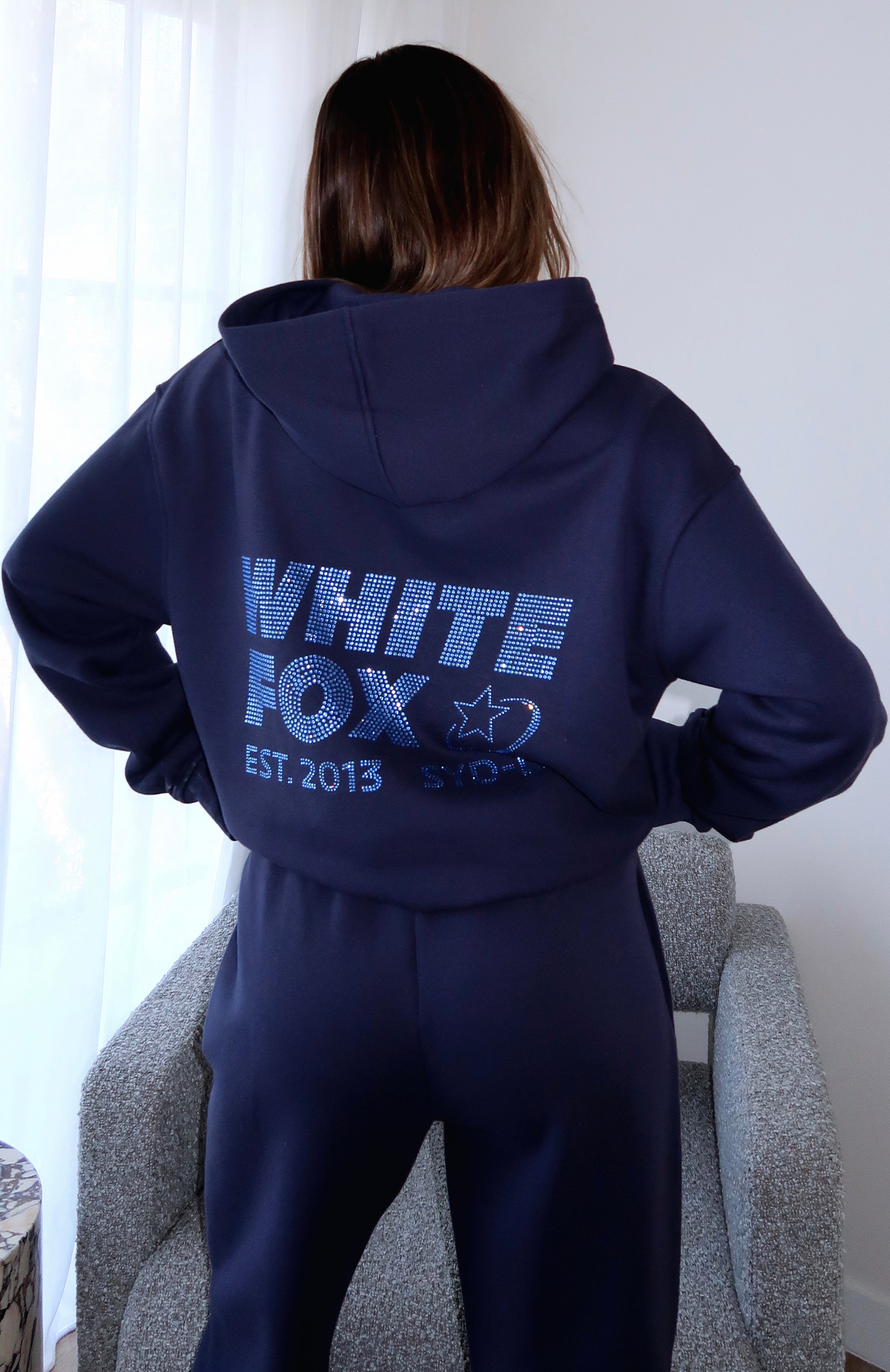 Always Shining Oversized Hoodie Navy | White Fox Boutique