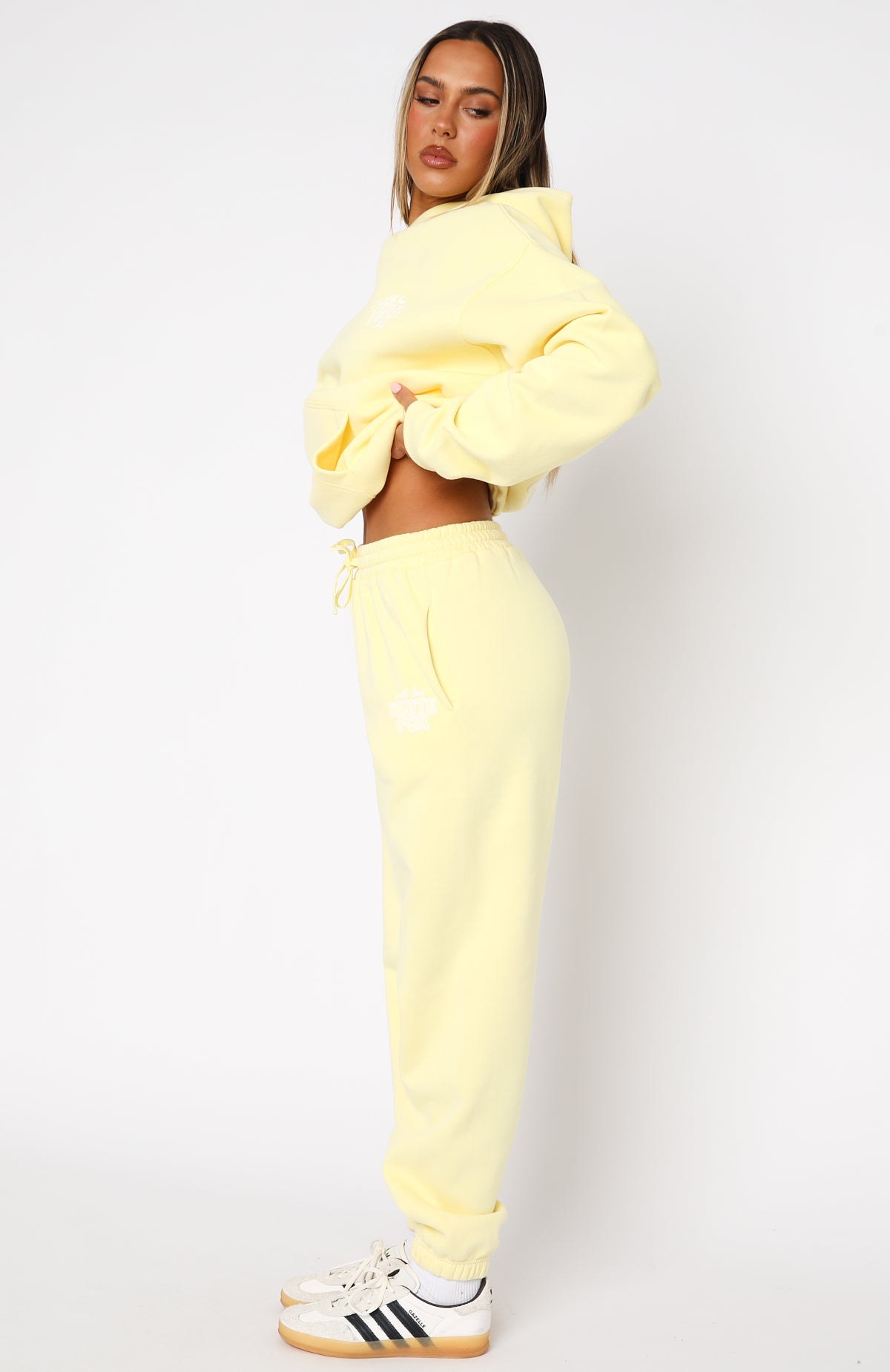 With Love Always Sweatpants Lemon | White Fox Boutique