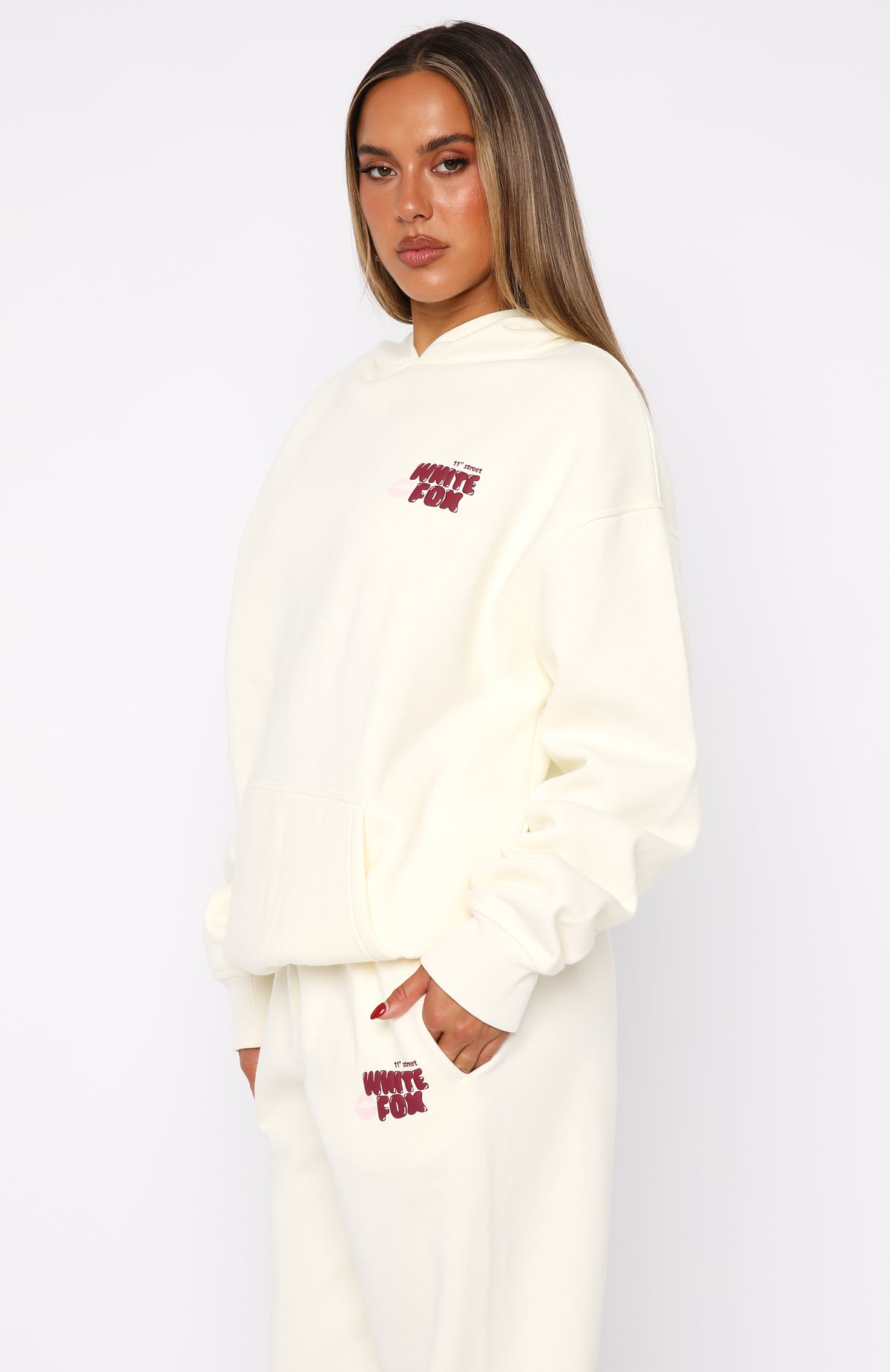 11th Street Sweet Kisses Oversized Hoodie Cake Batter | White Fox Boutique