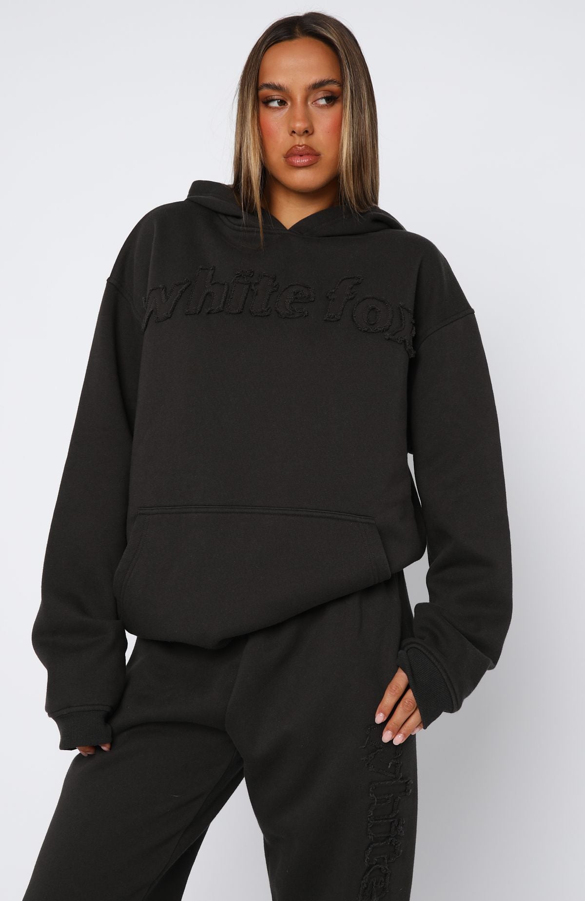 From The Archives Lexi Oversized Hoodie Charcoal | White Fox Boutique