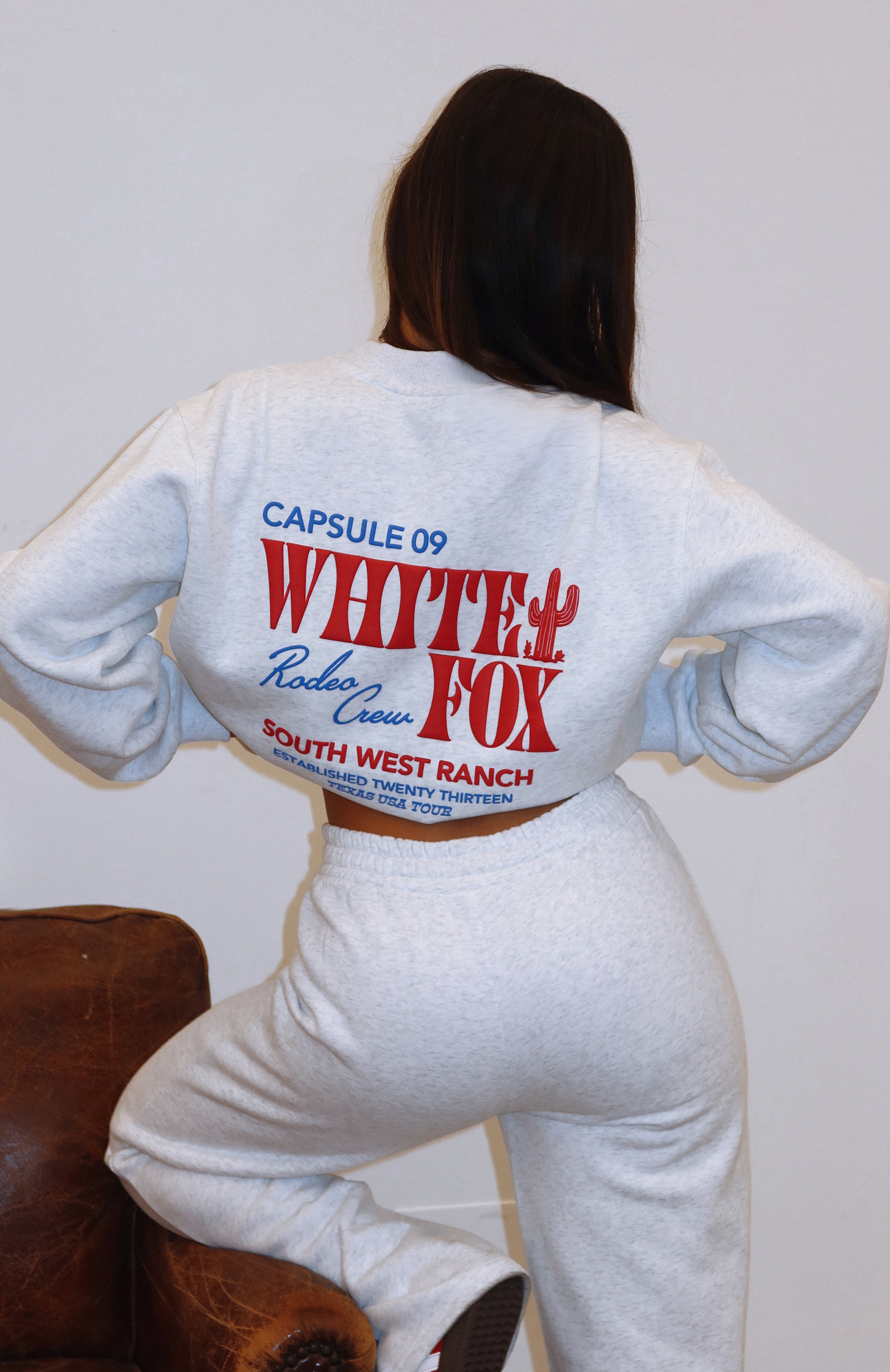 Capsule 9 Rodeo Crew Oversized Sweater Grey Marle | White Fox Boutique