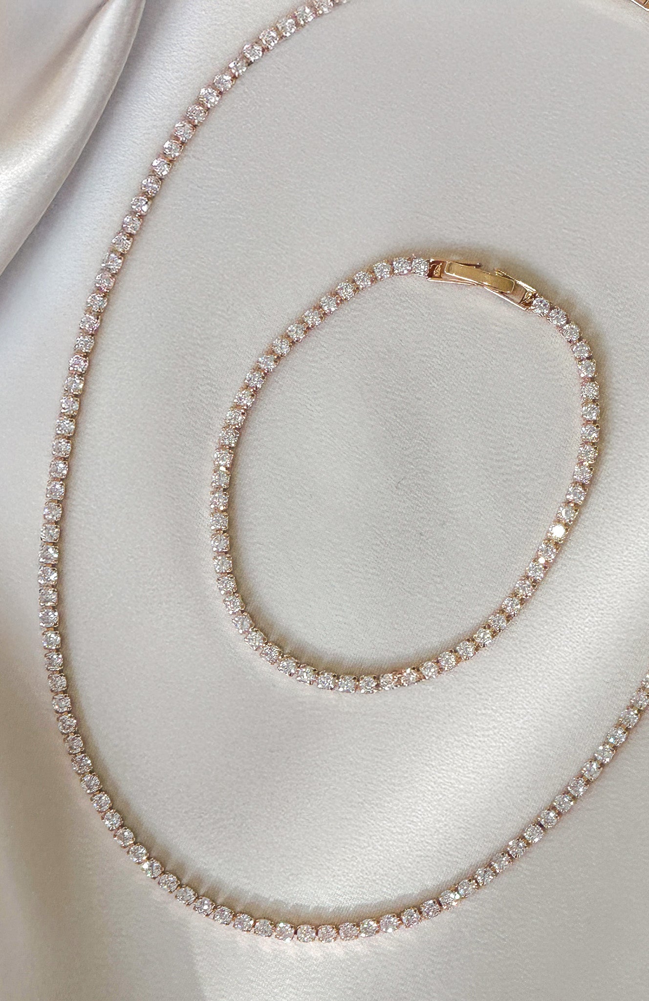 Clare Tennis Set Gold | White Fox Boutique