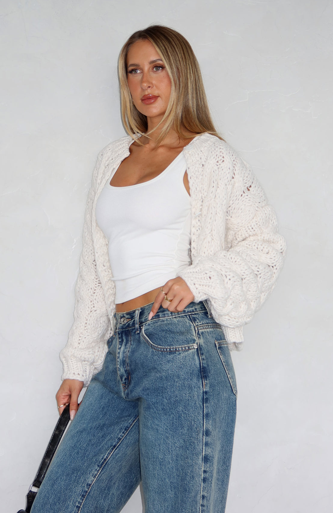 Cutie Pie Knit Cardigan Cream | White Fox Boutique