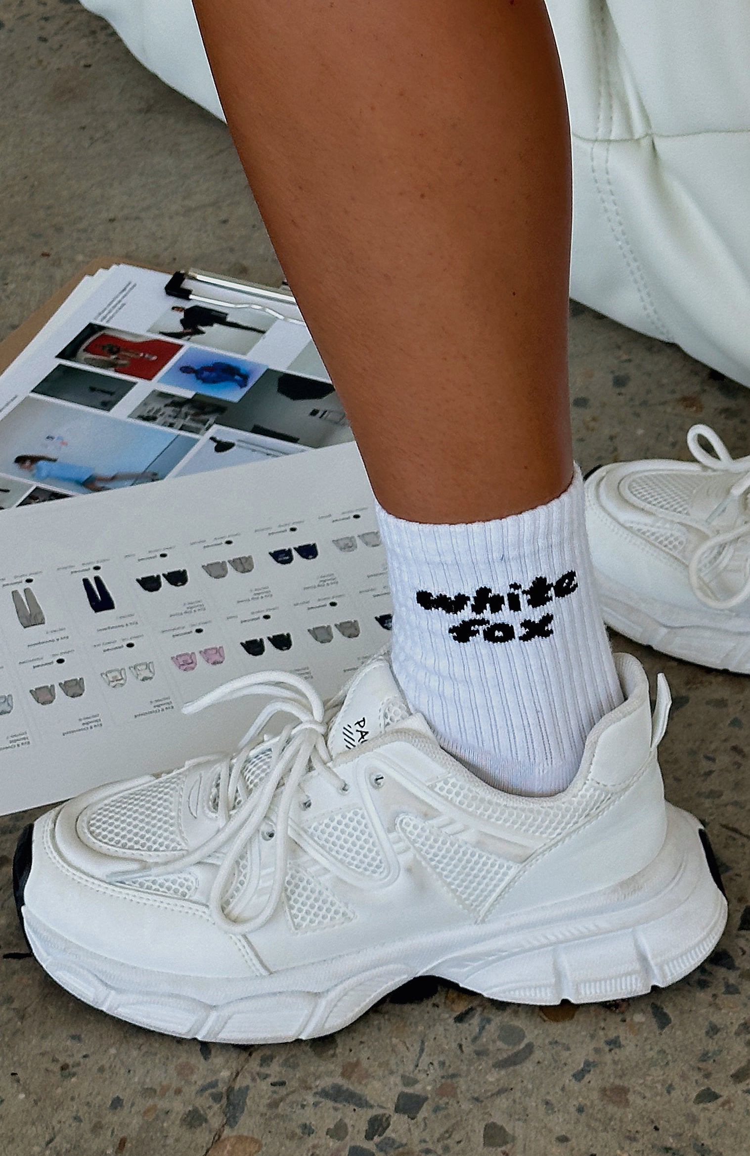 Era 8 Socks White | White Fox Boutique