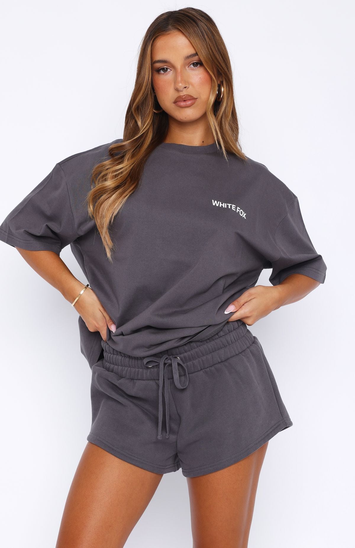 Core Classic Oversized Tee Volcanic | White Fox Boutique