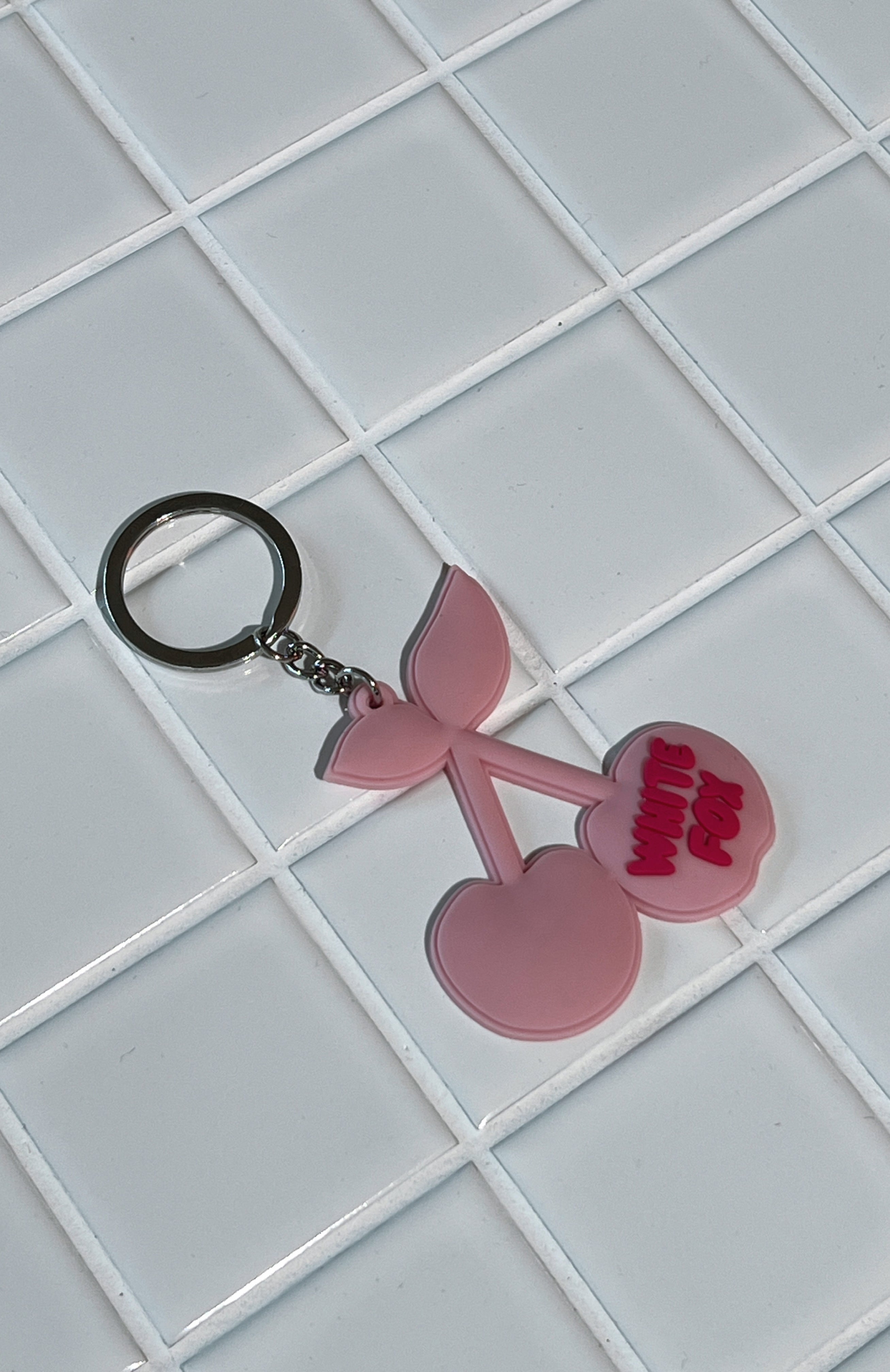 Cherry On Top Keychain Pink | White Fox Boutique