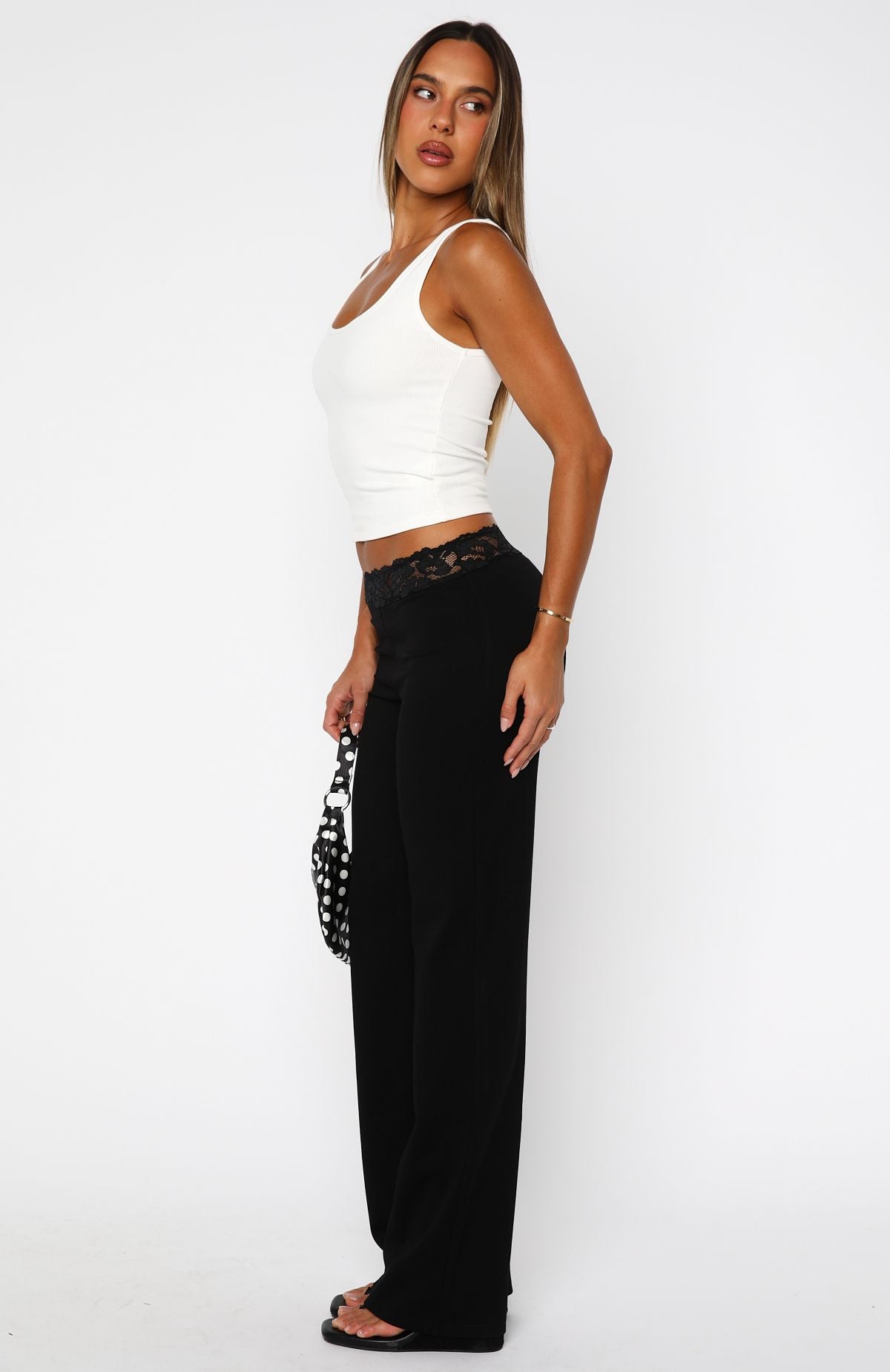 Cry Baby Pants Black | White Fox Boutique