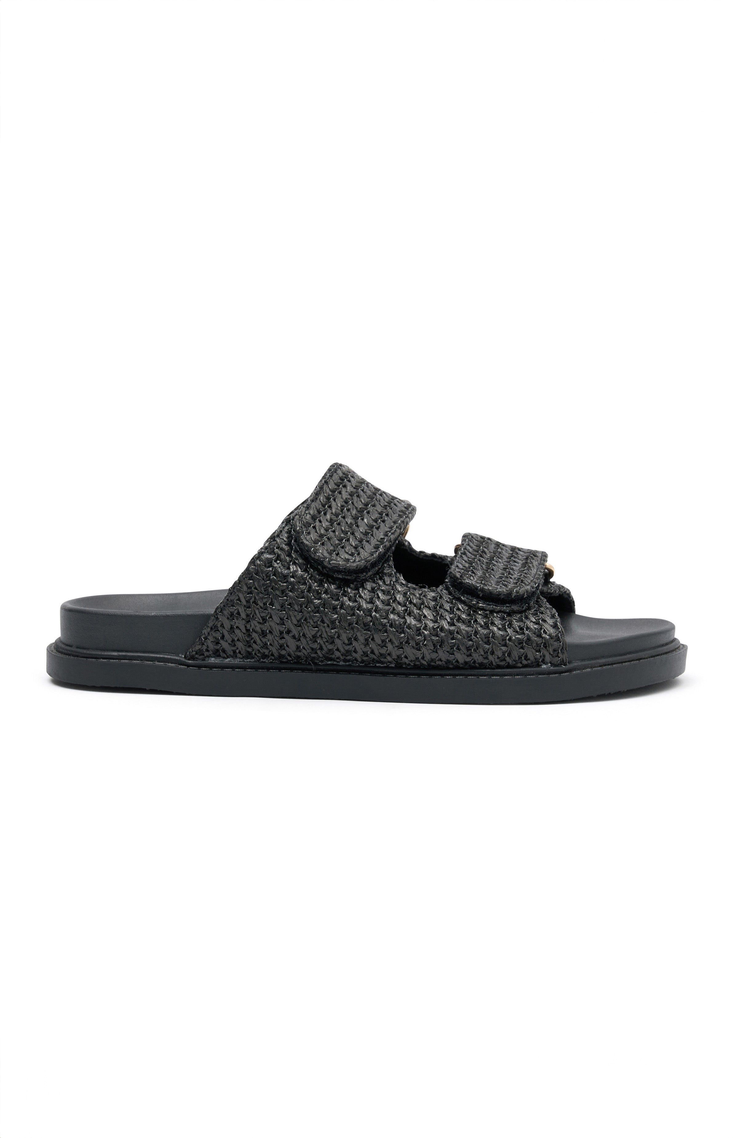 Off Duty Sandals Black | White Fox Boutique