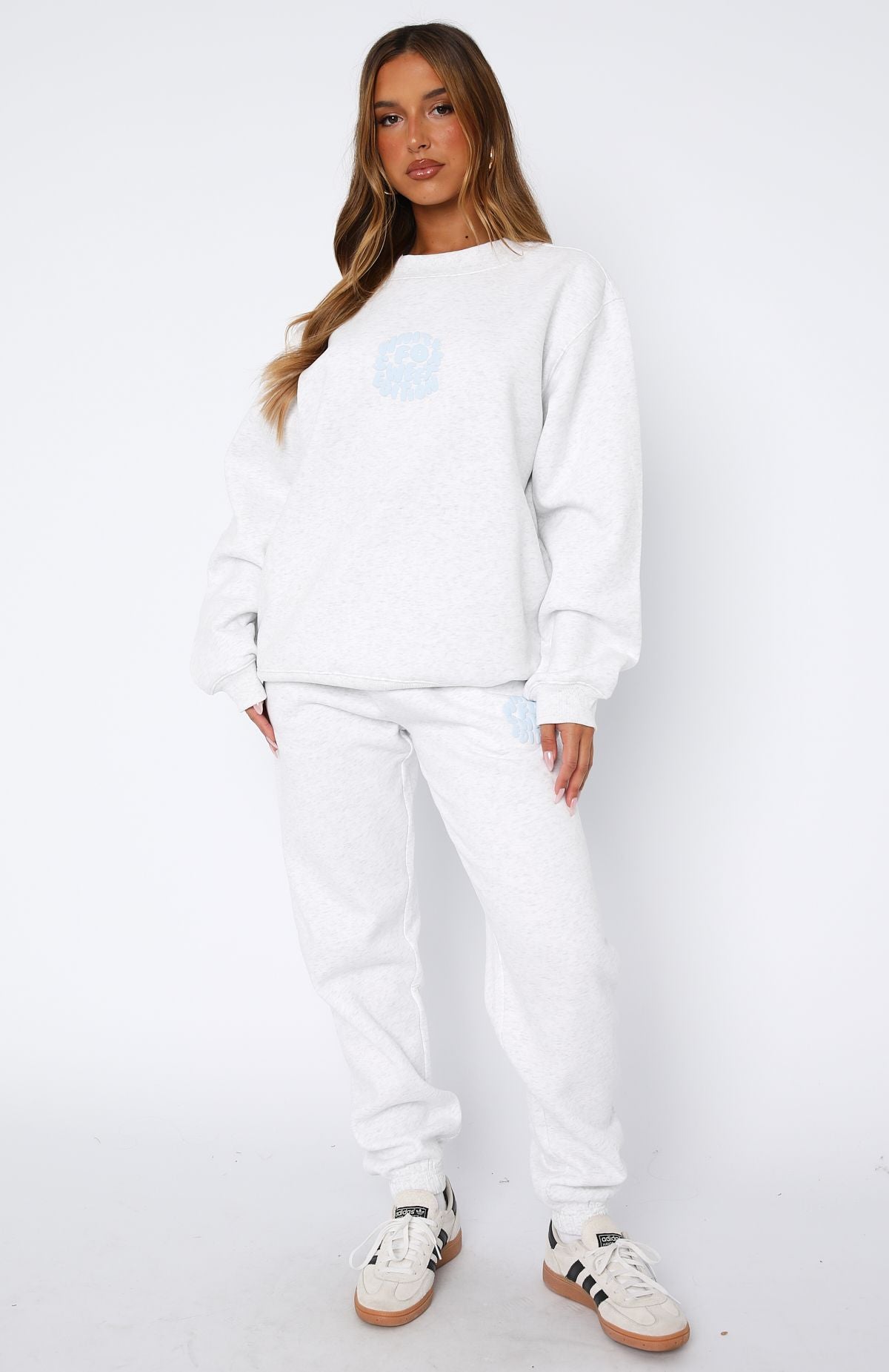 Sweet Edition Sweatpants Grey Marle | White Fox Boutique