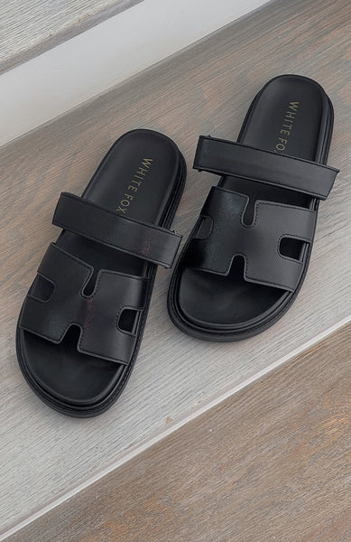 Riley Sandals Black | White Fox Boutique