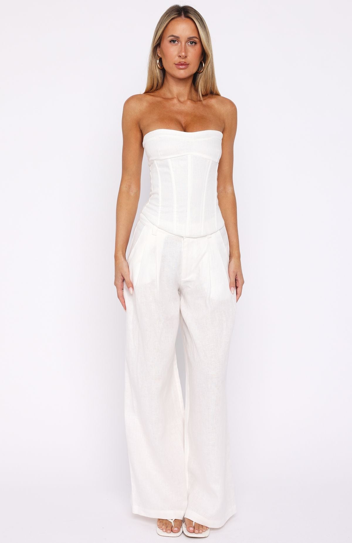 Unfinished Feelings Pants White | White Fox Boutique
