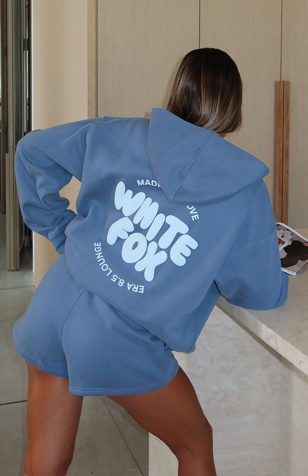 With Love For You Oversized Hoodie Ocean | White Fox Boutique