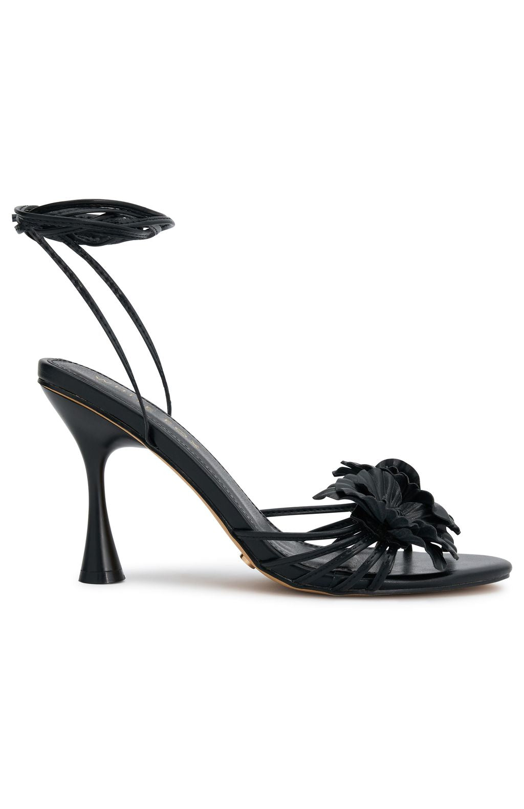 Tempest Wrap Heels Black | White Fox Boutique