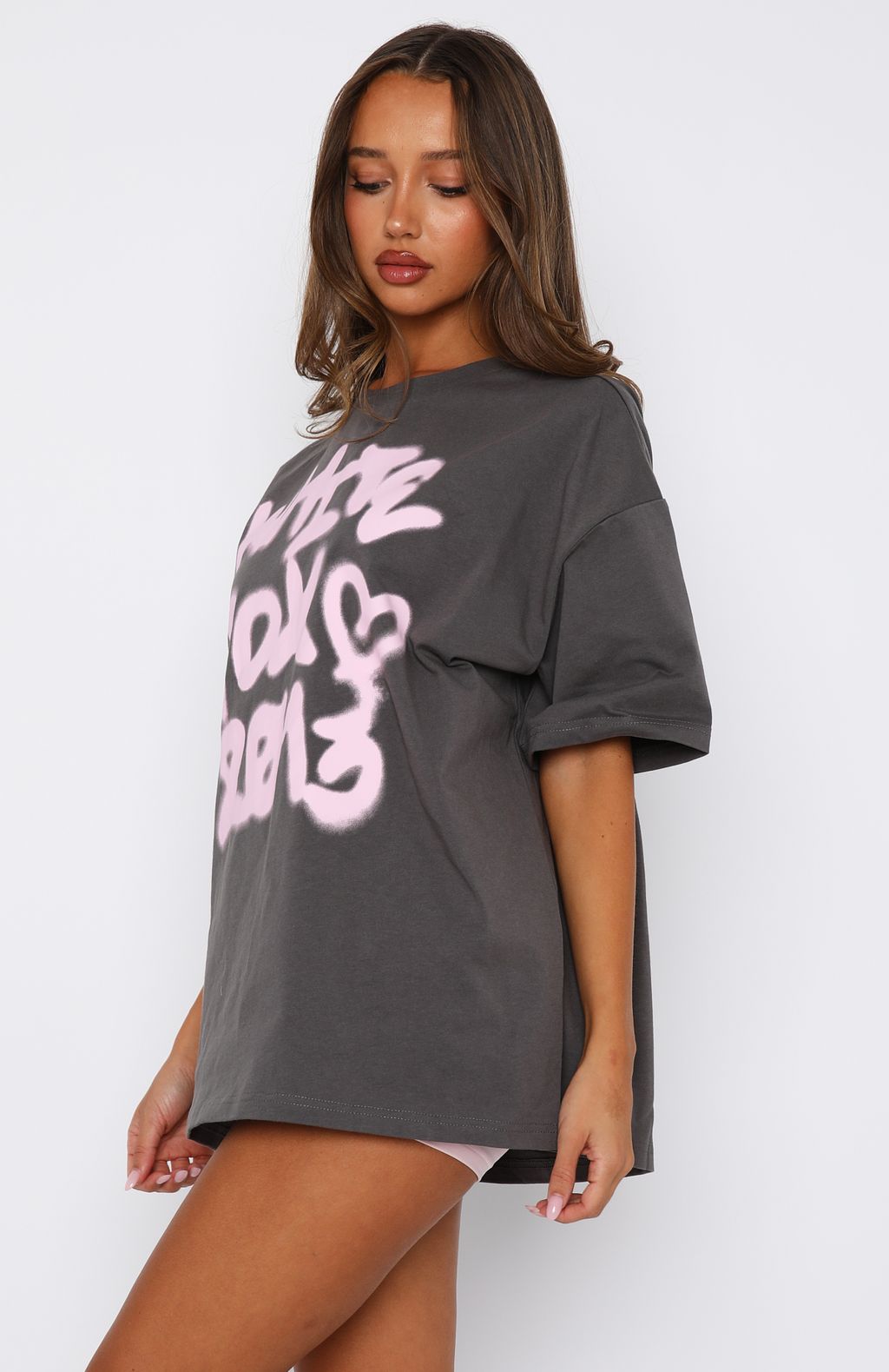 Everyone Likes You Oversized Tee Volcanic | White Fox Boutique