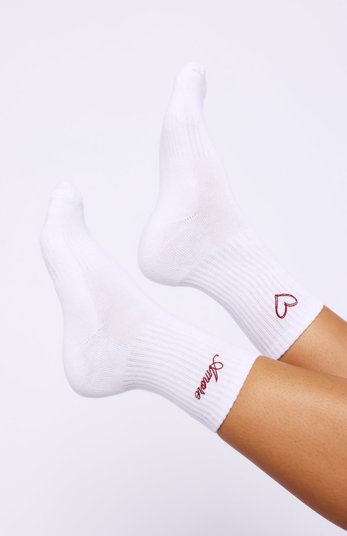 Amore Mio Socks White | White Fox Boutique