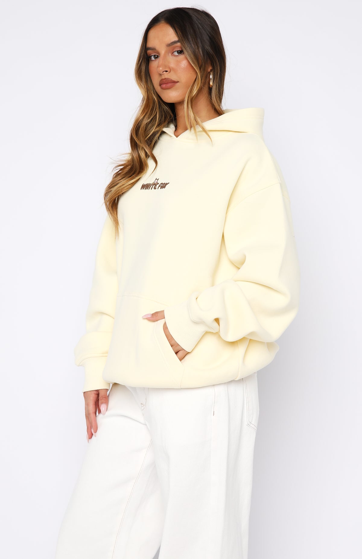 Bubbles & Foxy Friends Oversized Hoodie Pudding | White Fox Boutique
