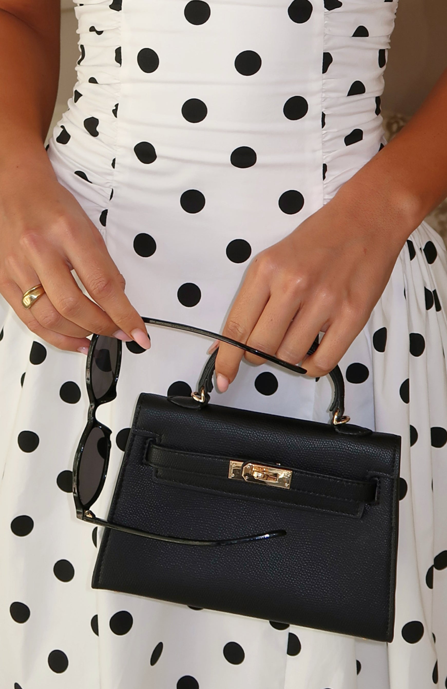Hope Top Handle Bag Black | White Fox Boutique