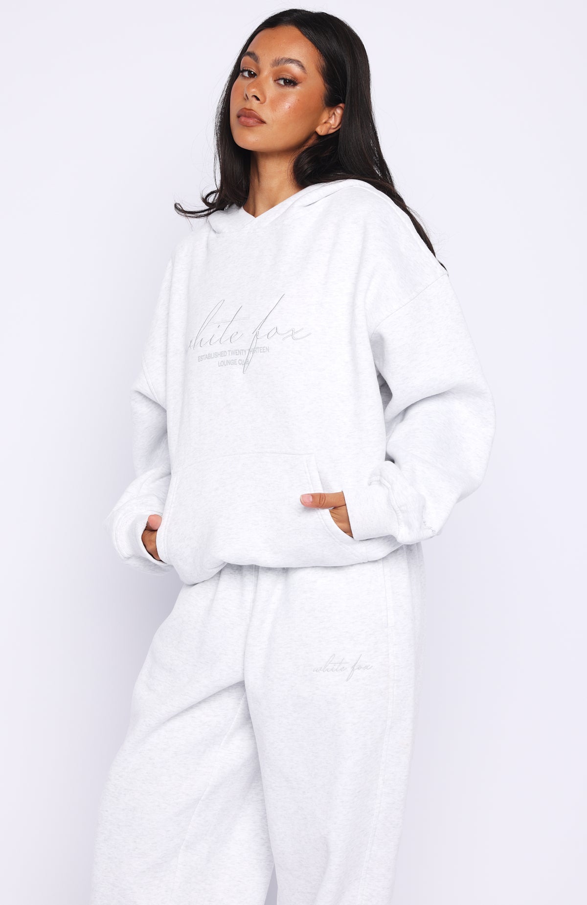 Know What You Want Oversized Hoodie Grey Marle | White Fox Boutique