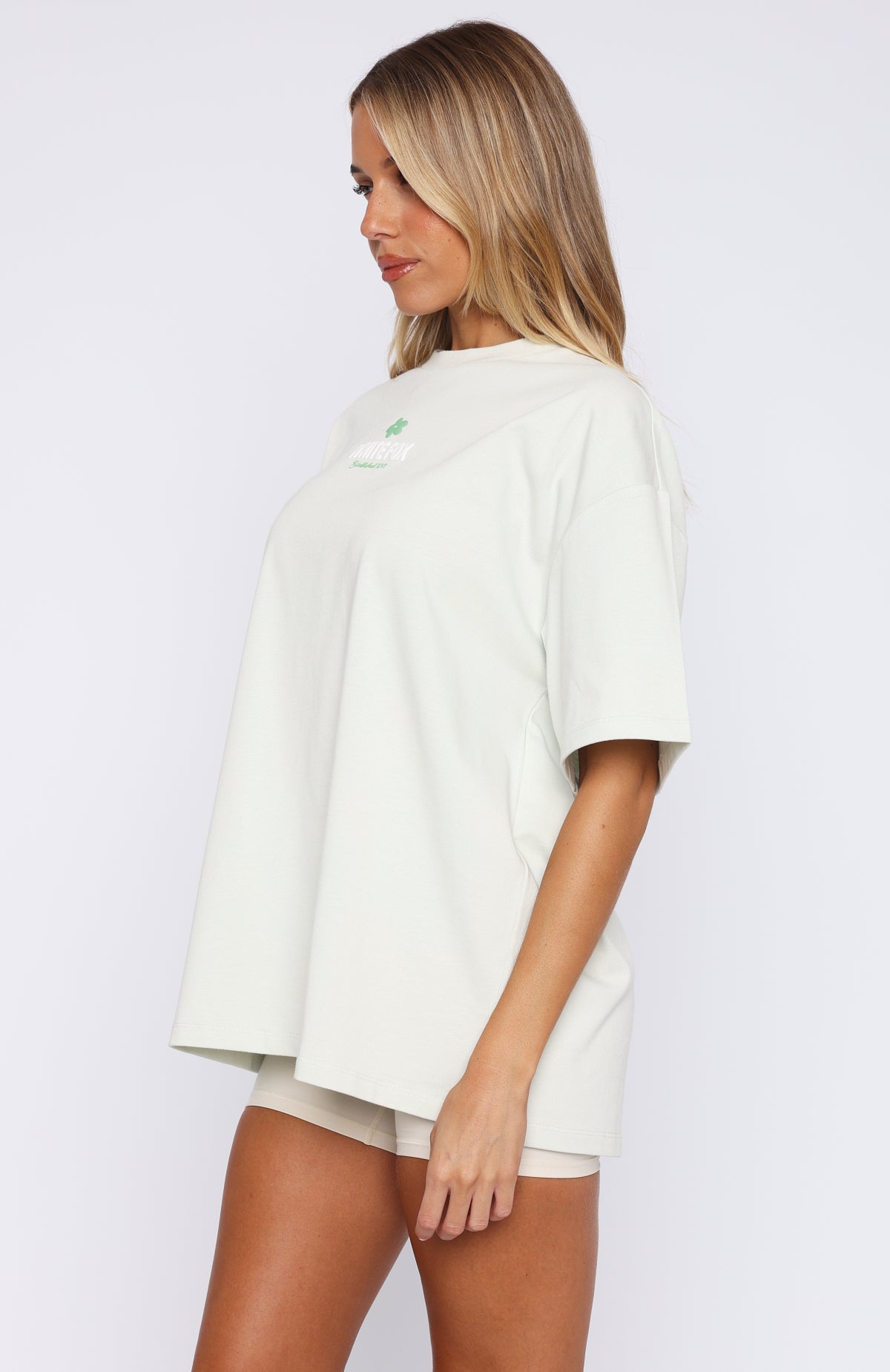 Tropic Time Oversized Tee Sage | White Fox Boutique