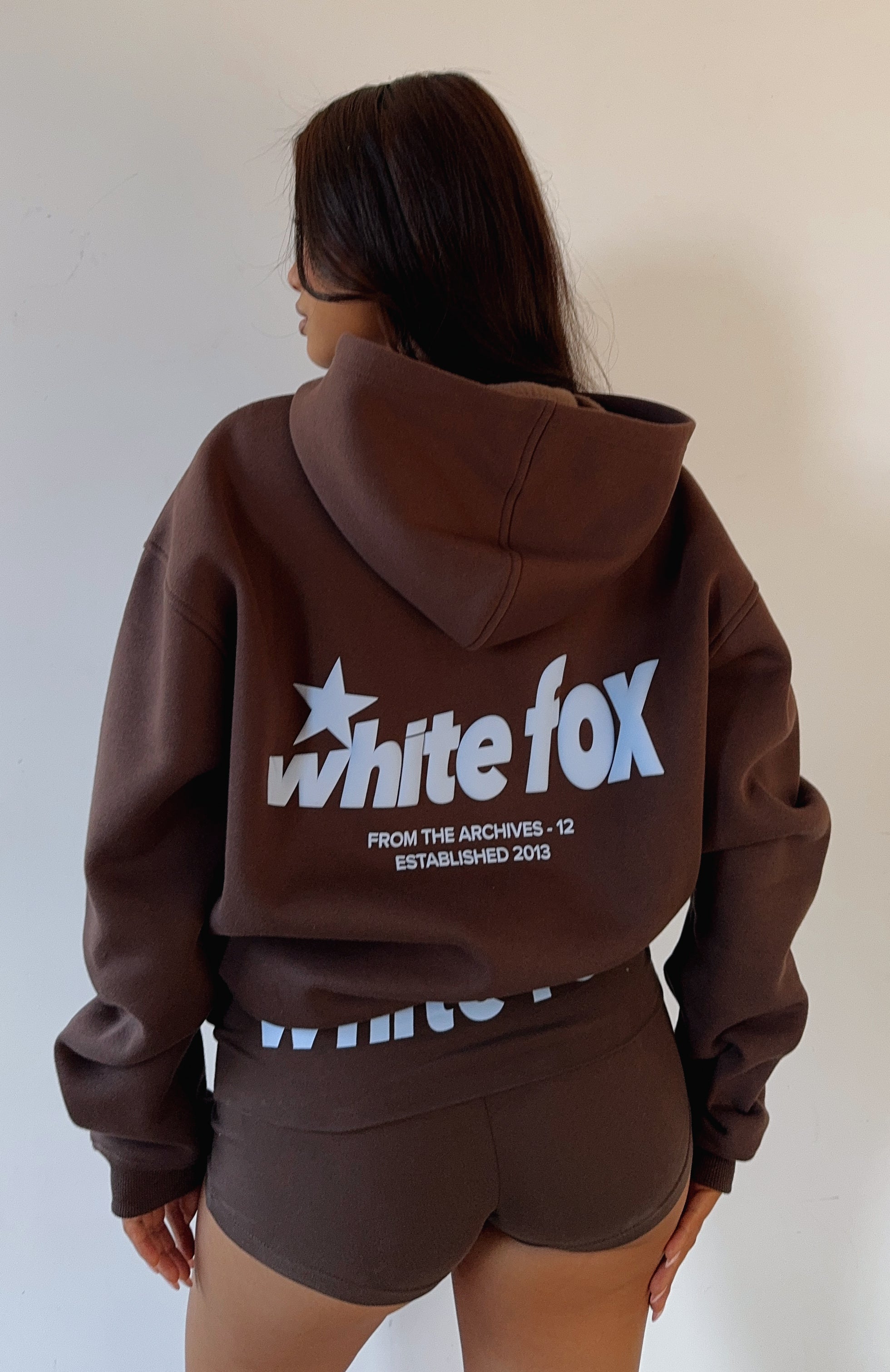 From The Archives Charli Oversized Hoodie Chocolate | White Fox Boutique